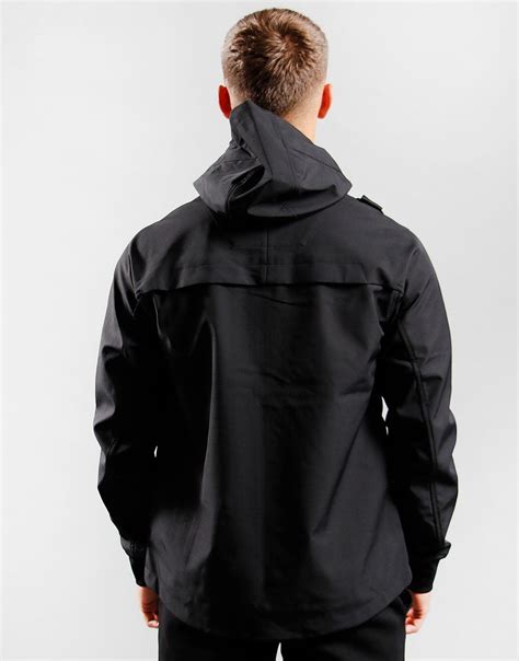 Mastrum Softshell Hooded Jacket Jet Black Terraces Menswear