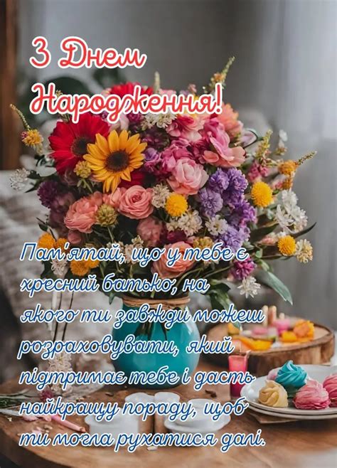 Привітання з Днем Народження Похресниці 2024