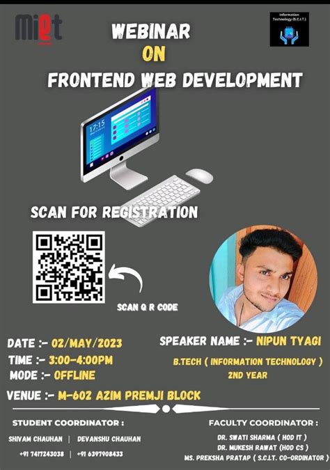 nipun tyagi on linkedin scit mietmeerut community event frontend