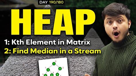 Heet Sheth On Linkedin Heap Hard Problem Kth Element In Matrix 5 Approaches Find Median In A