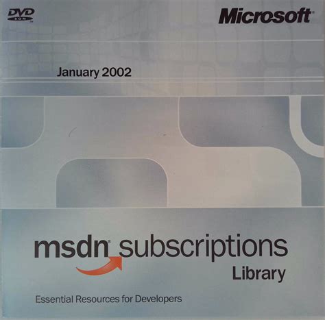 Msdn Subscriptions Library January 2002 Microsoft Free Download Borrow And Streaming
