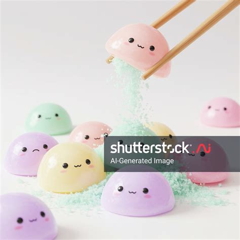 Kawaii Squishy Blob Characters Shaped Like Ai Generated Image 2591723997 Shutterstock