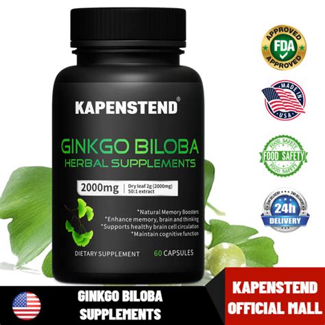Ginkgo Biloba Supports Brain And Heart Health Memory And