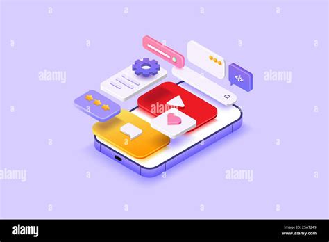 3d Render Mobile App Development Ui Ux Design Web Design And Application Layout 3d Vector