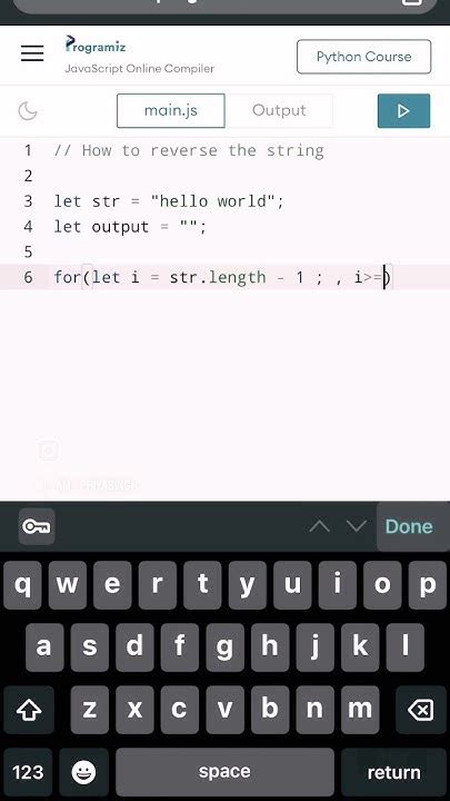 Most Asked Interview Questions In Javascript How To Reverse The String Frontendinterview