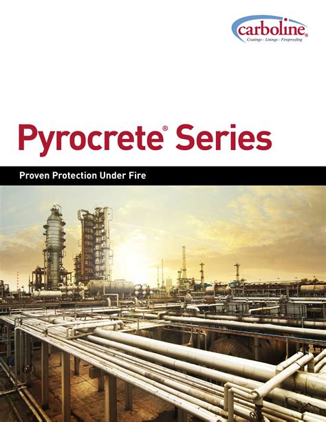 Carboline Catalogs Pyrocrete Series Arcat