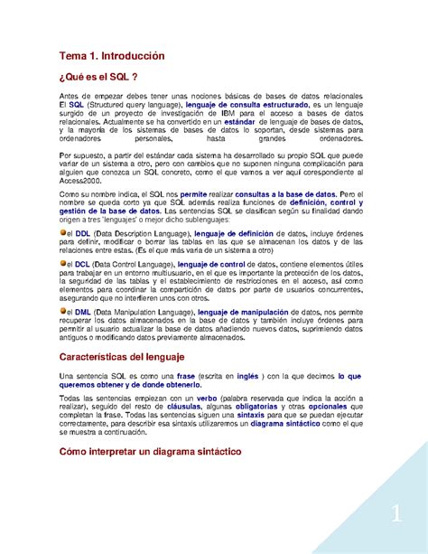 Access Sql 1 2 17 Tema 1 Introducción ¿qué Es El Sql Antes De