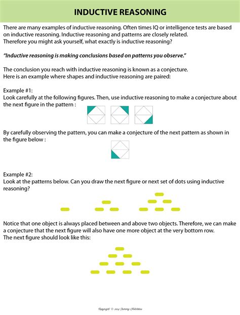 Inductive Reasoning Patterns