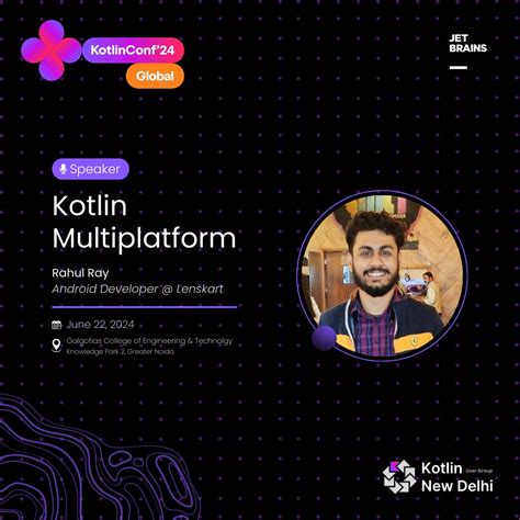 kug new delhi on linkedin join rahul ray android developer at kotlinconf 2024 📱…
