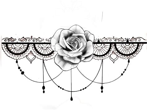 Rose And Lace Garter Tattoo Designs Artofit