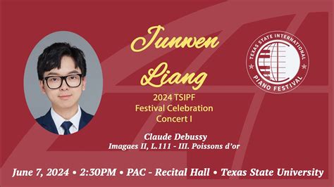 14th Tsipf Festival Recital Junwen Liang Poisson Dor From Image