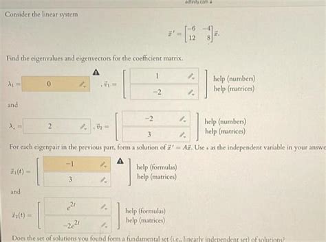Answered Consider The Linear System Find The Eigenvalues And Kunduz