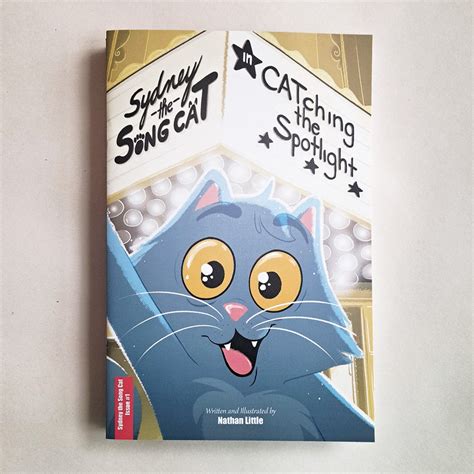 Sydney The Song Cat In Catching The Spotlight Issue1 Etsy