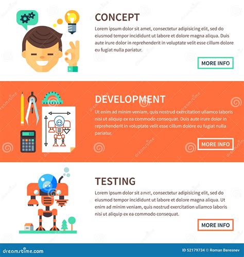 Concept Development Testing In The Business Stock Vector Illustration Of Development