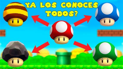 Conoces Todos Los Tipos De Champiñones En El Universo Mario Bros 🍄 🍄