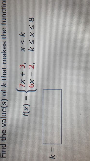 Solved Find The Values Of K That Makes The Functio X ㄨㄑ