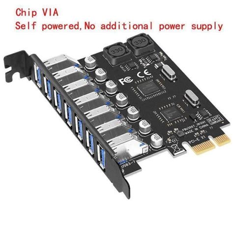 Cs 07080 Usb 3 0 Pci E Carte Dextension Adaptateur 7 Ports Usb 3 0 Hub Adaptateur Contrôleur