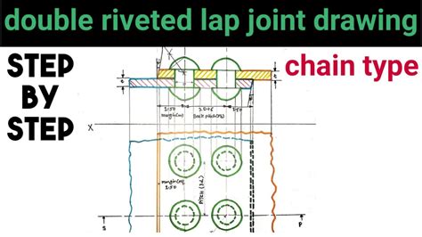 Double Riveted Lap Joint Assembly Drawing Engineering And Poetry Youtube