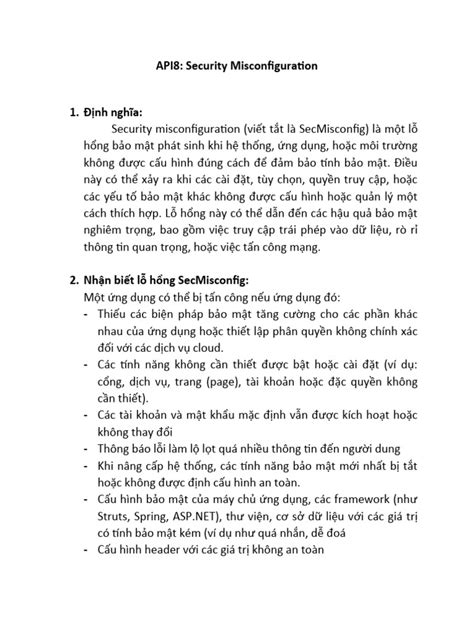 Api8 Security Misconfiguration Pdf