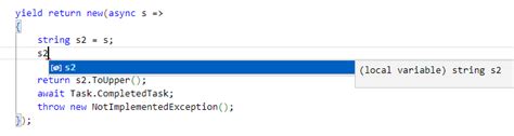 Intellisense Cannot Detect Iasyncenumerables Yield Return Type When