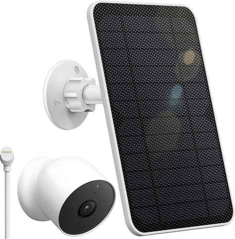Solar Panel For Google Nest Cam Outdoor Indoor W Solar Power For Google Nest Camera Wireless