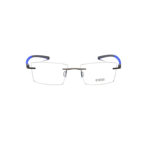 Buy Idee Grey Rim Less Rectangular Shaped Eyewear For Men Id2063c8fr