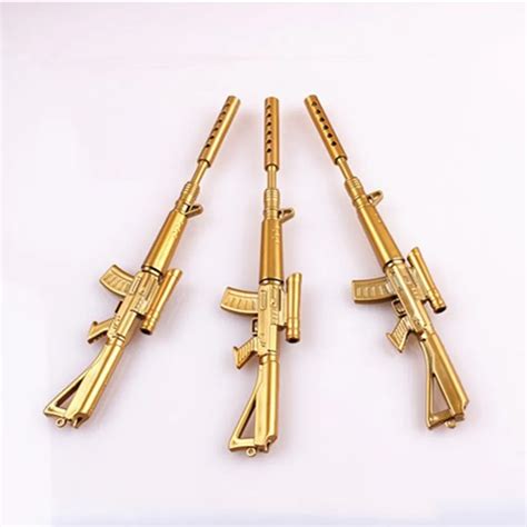Golden Ak47 Kalashnikovs Sniper Rifle Gel Cs Cf Writing Instruments