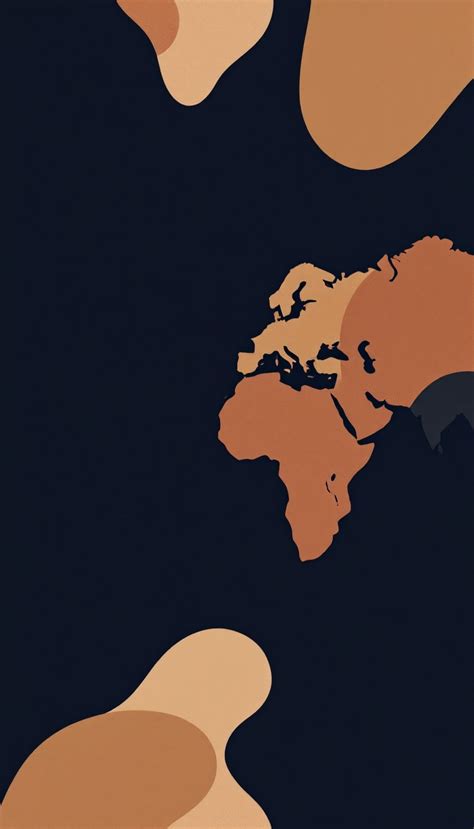 Free Minimalist World Map Image Minimalist Continents Earth
