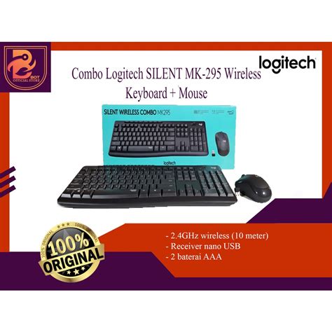 Jual Keyboard Dan Mouse Combo Logitech SILENT MK 295 Wireless Original Mouse Logitech Dan