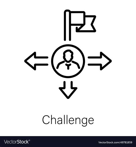Challenge Royalty Free Vector Image Vectorstock
