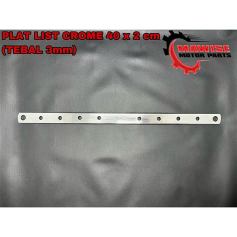 Jual Plat Lis Tebal 40 X 2 Cm Tebal 3mm Breket Plat Lis Besi Bolong