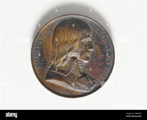 Bonaparte In Front Of The Pyramids July 25 1798 Bovy Antoine Engraver In Medals Array