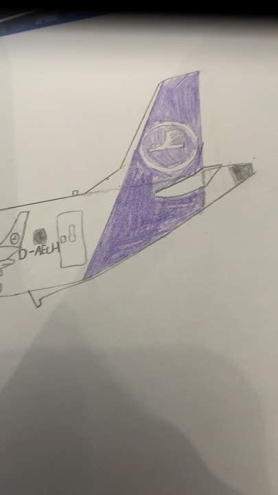Lufthansa E190 Drawing Drawing Plane Lufthansa Aviation Aircraft