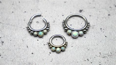 Piercing Ring Septum Surgical Steel 12mm 16g 1a15 Etsy