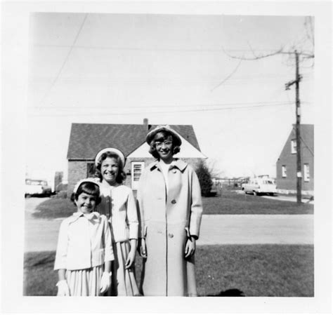 Sherry Judy Connie On Easter 1963 Connie Greenawald Flickr