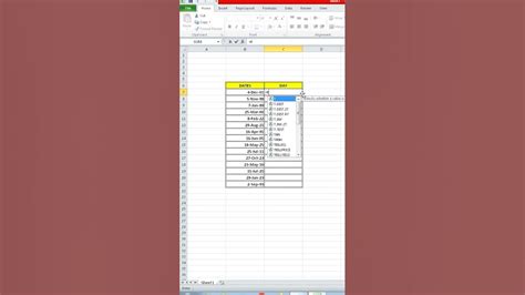 1 Advance Excel Tips Andtricksdate Ka Use Karke Day Nikale