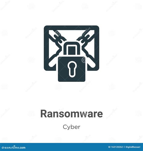 Ransomware Vector Icon On White Background Flat Vector Ransomware Icon Symbol Sign From Modern