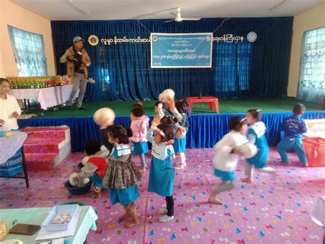 လွိုင်လင်မူလတန်းကြိုကျောင်းတွင် ကလေးများနေ့အထိမ်းအမှတ် ကာယဉာဏစွမ်းရည်ပ