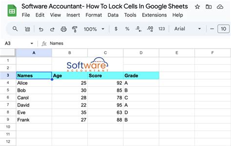 How To Lock Cells In Google Sheets