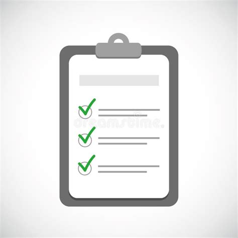 Clipboard And Checklist With Check Marks And Red Pen Business Design Stock Vector Illustration