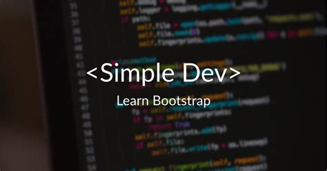 Buttons Bootstrap Simple Dev