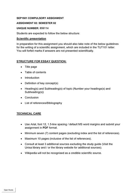 SEP1501 Assignment 02 Sem 02 2022 SEP1501 COMPULSORY ASSIGNMENT