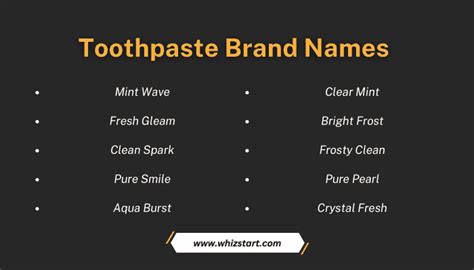 550 Cool Toothpaste Brand Names Ideas You Must Check Whiz Start