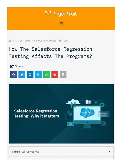Ppt How The Salesforce Regression Testing Affects The Programs Powerpoint Presentation Id