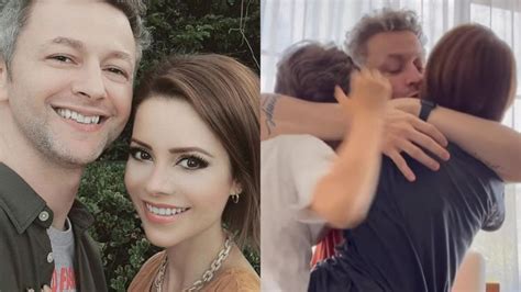Ap S Um M S Lucas Lima Se Emociona Em Reencontro Com Sandy E Theo