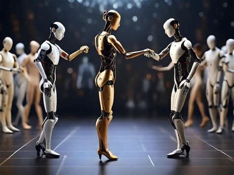 Premium AI Image A Dance Of Collaboration Ensuring AI Enhances Human