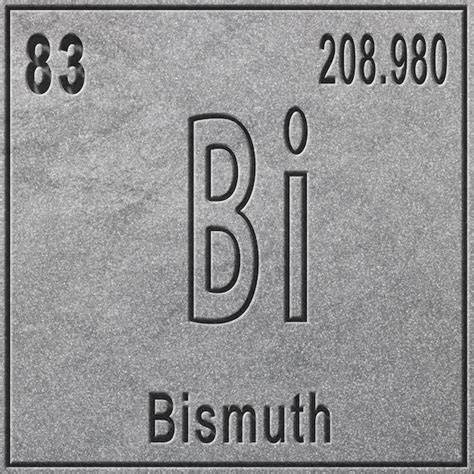 Premium Photo Bismuth Chemical Element Sign With Atomic Number And