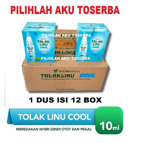 Jual Tolak Linu Cool 10 Ml Meredakan Nyeri Sendi Otot And Pegal 1