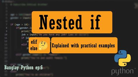 Nested If Elif Else In Python Beginners Tutorial Banglay Python