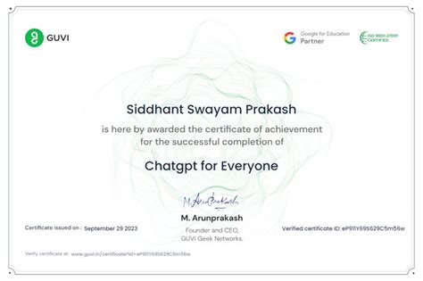 Siddhant Swayam Prakash On Linkedin Im Happy To Share That Ive